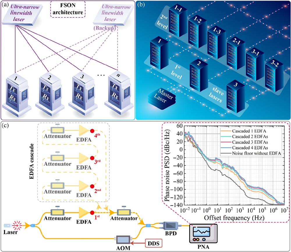 DSP-free coherent receivers in frequency-synchronous optical networks ...