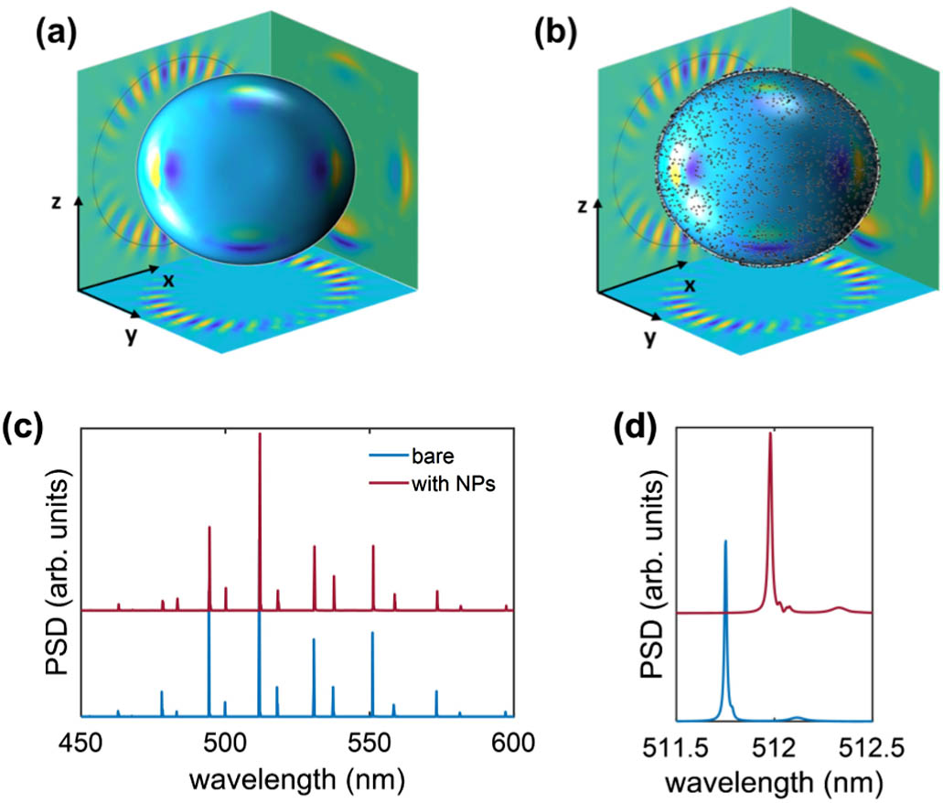 Biosensing with free space whispering gallery mode microlasers ...